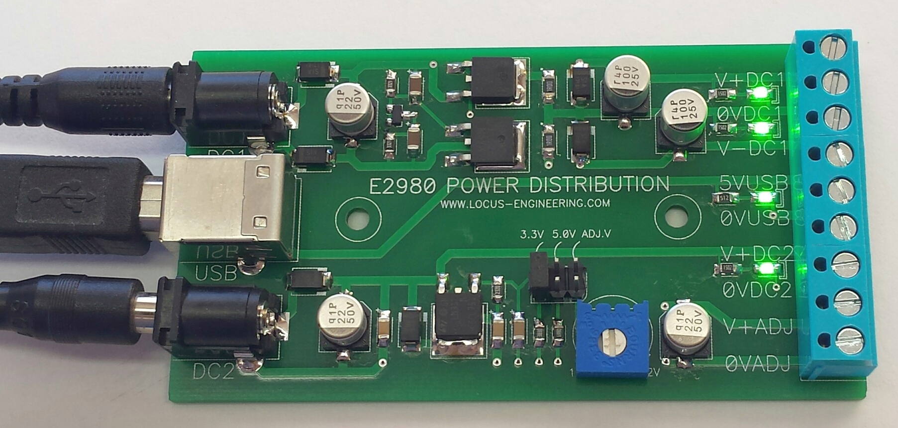 E2980 Power Distribution Board | Locus Engineering Inc.